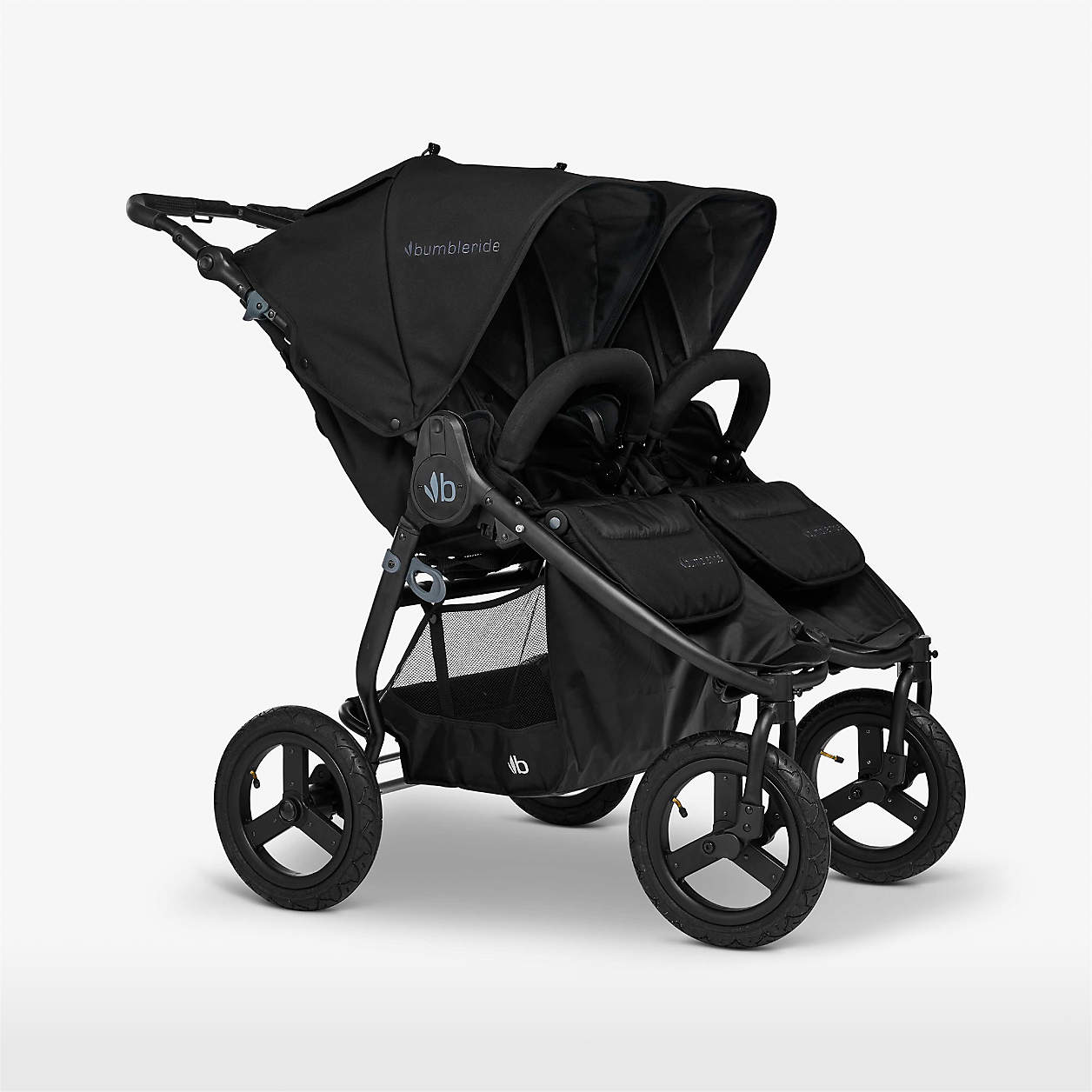bumbleride Indie Twin Black Double Baby Stroller + Reviews | Crate & Kids
