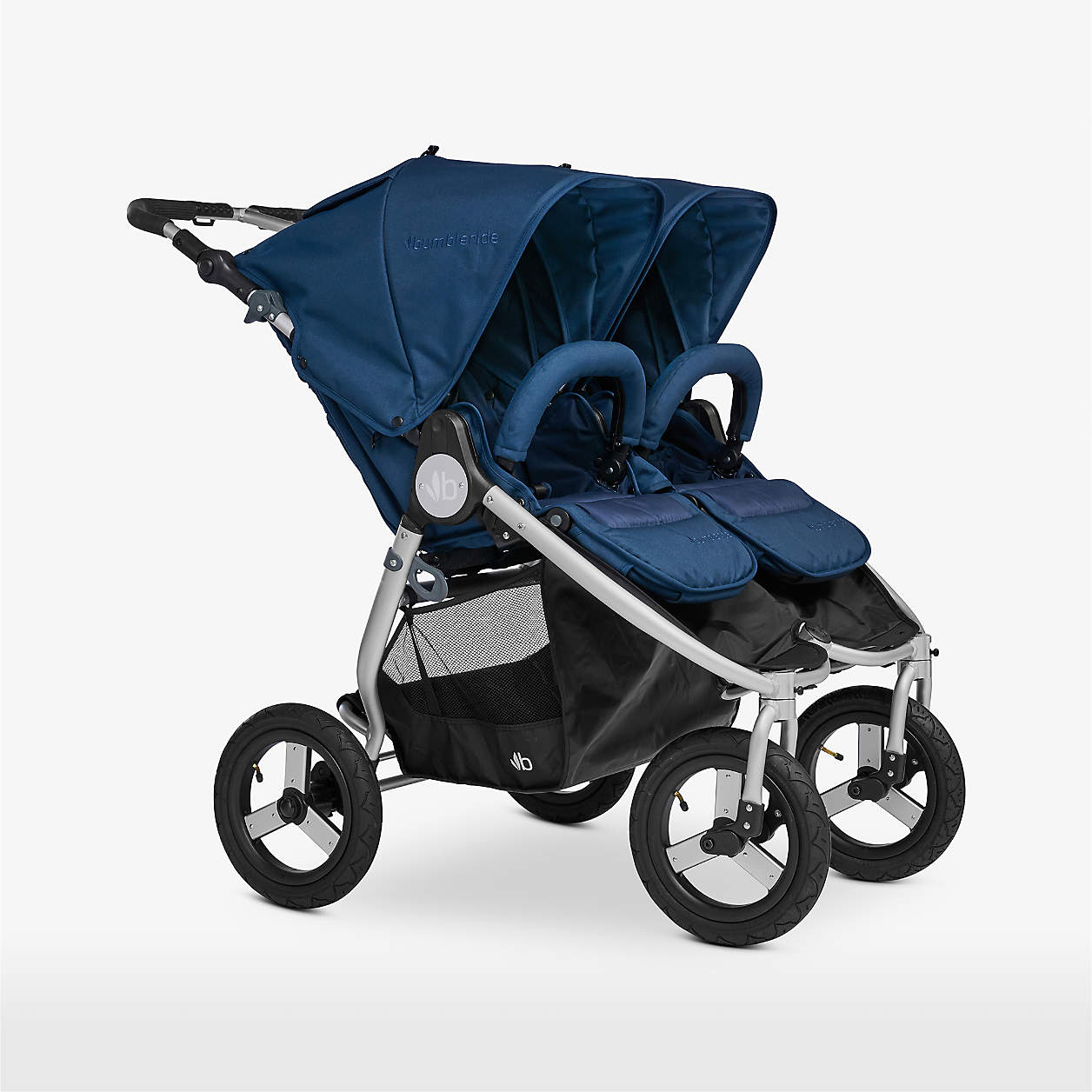 bumbleride Indie Twin Maritime Blue Double Baby Stroller | Crate & Kids