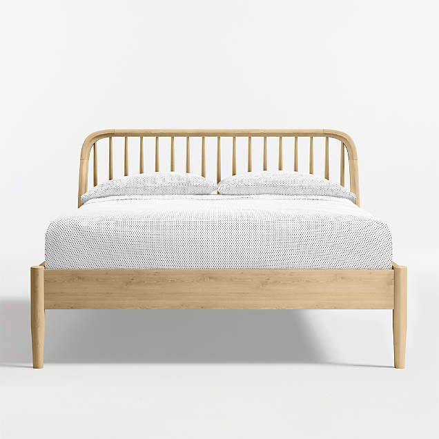 Jenny Lind White Wood Spindle Kids Queen Bed + Reviews | Crate & Kids
