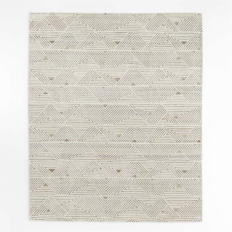 Bodrum Hand-Knotted Caramel Brown Area Rug 6'x9' | Crate & Barrel