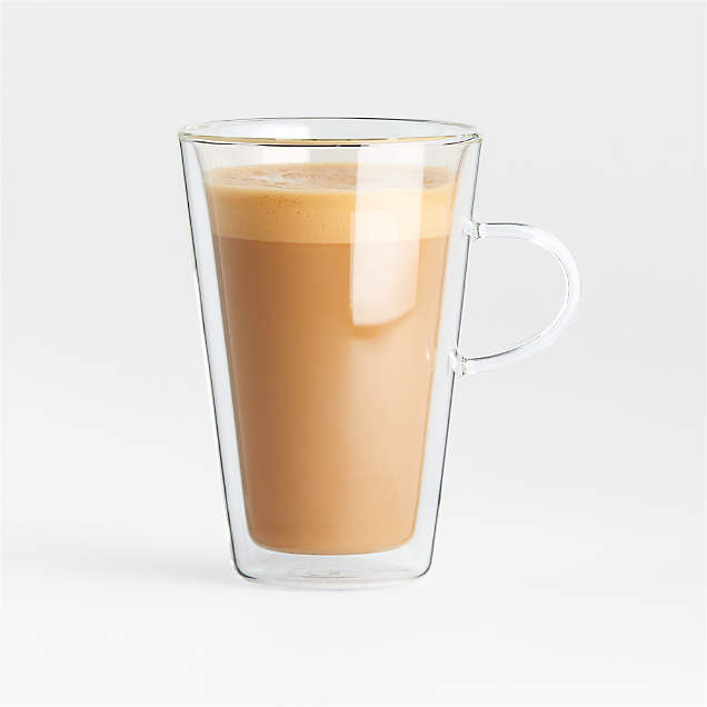 Bodum 6-oz. Canteen Double-Wall Glass Mug + Reviews | Crate & Barrel
