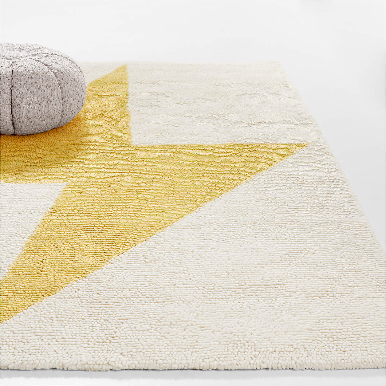 Bolt Washable Wool Shag Kids Rug | Crate & Kids
