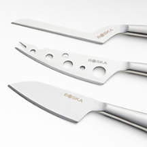 Boska Stainless Steel Cheese Knife Set Copenhagen + Reviews | Crate ...