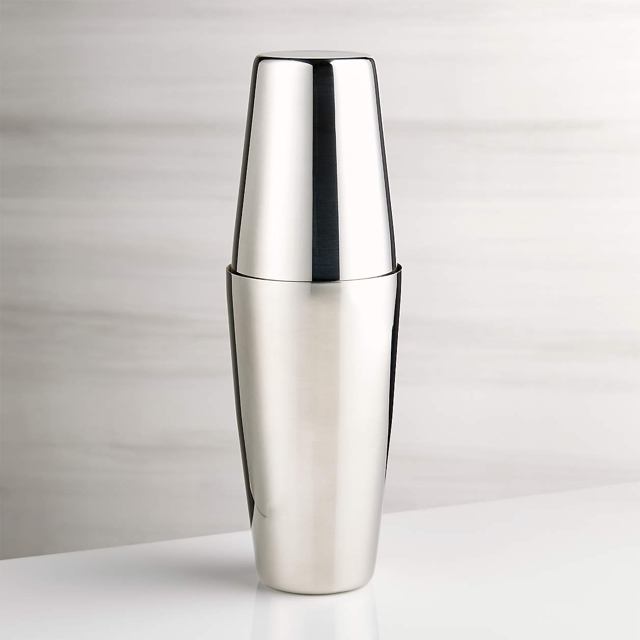 Stainless Steel Boston Shaker + Reviews | Crate & Barrel