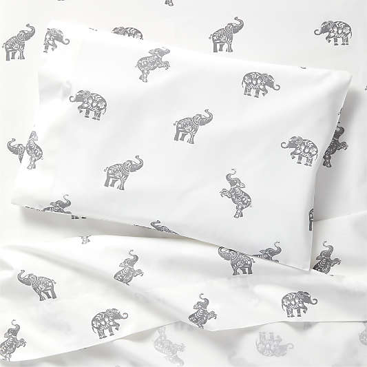 Cotton Elephant Bedding | Crate & Barrel Canada