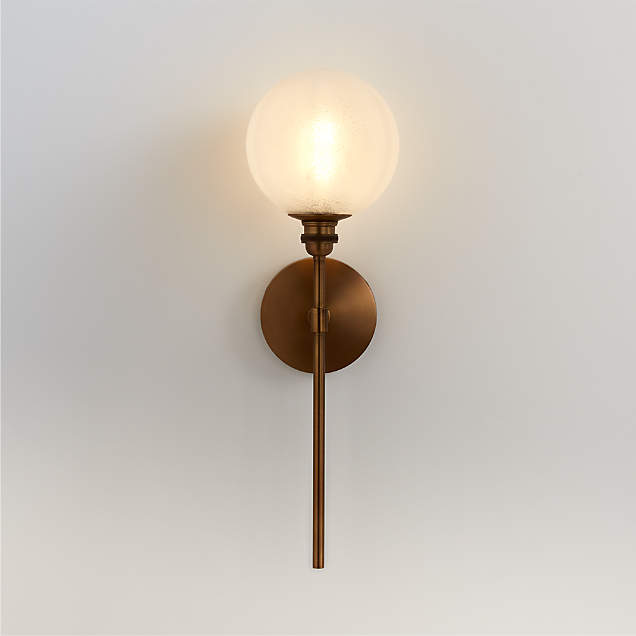 Ando Brass Alabaster Sconce Light + Reviews | Crate & Barrel Canada