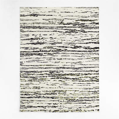 Cannet Wool Shag Grey Area Rug 6'x9' + Reviews | Crate & Barrel