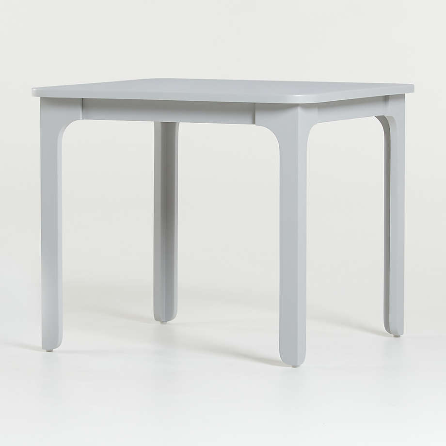 Brady Kids Square Grey Wood Play Table + Reviews | Crate & Kids