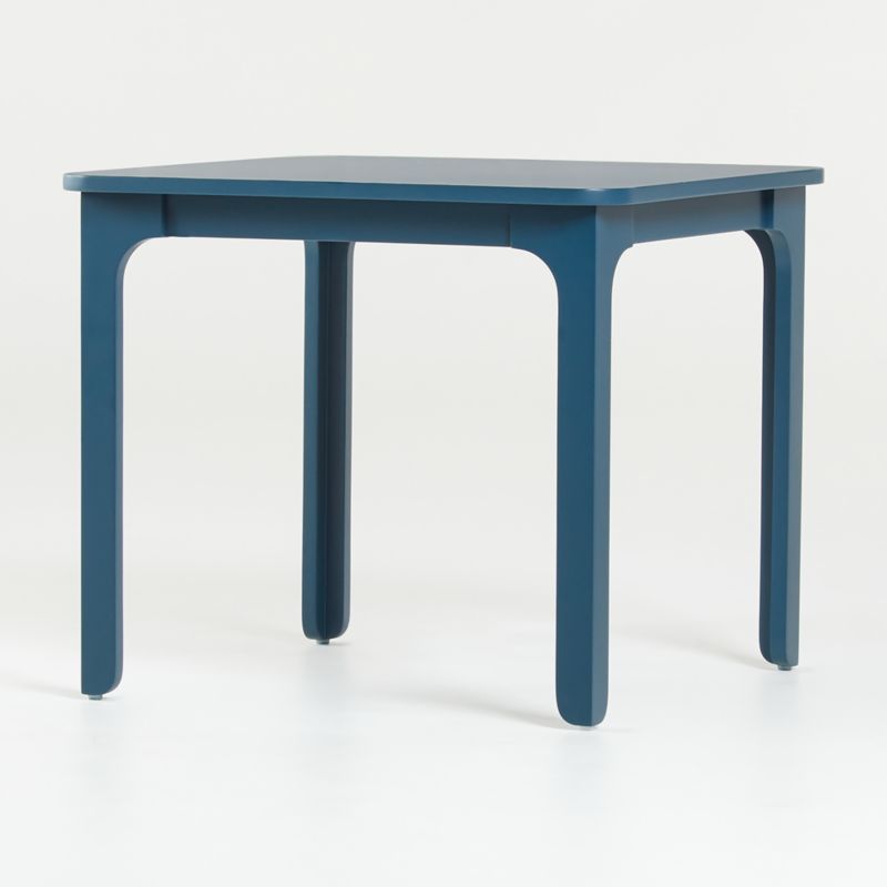 Brady Kids Square Midnight Blue Wood Play Table | Crate & Kids