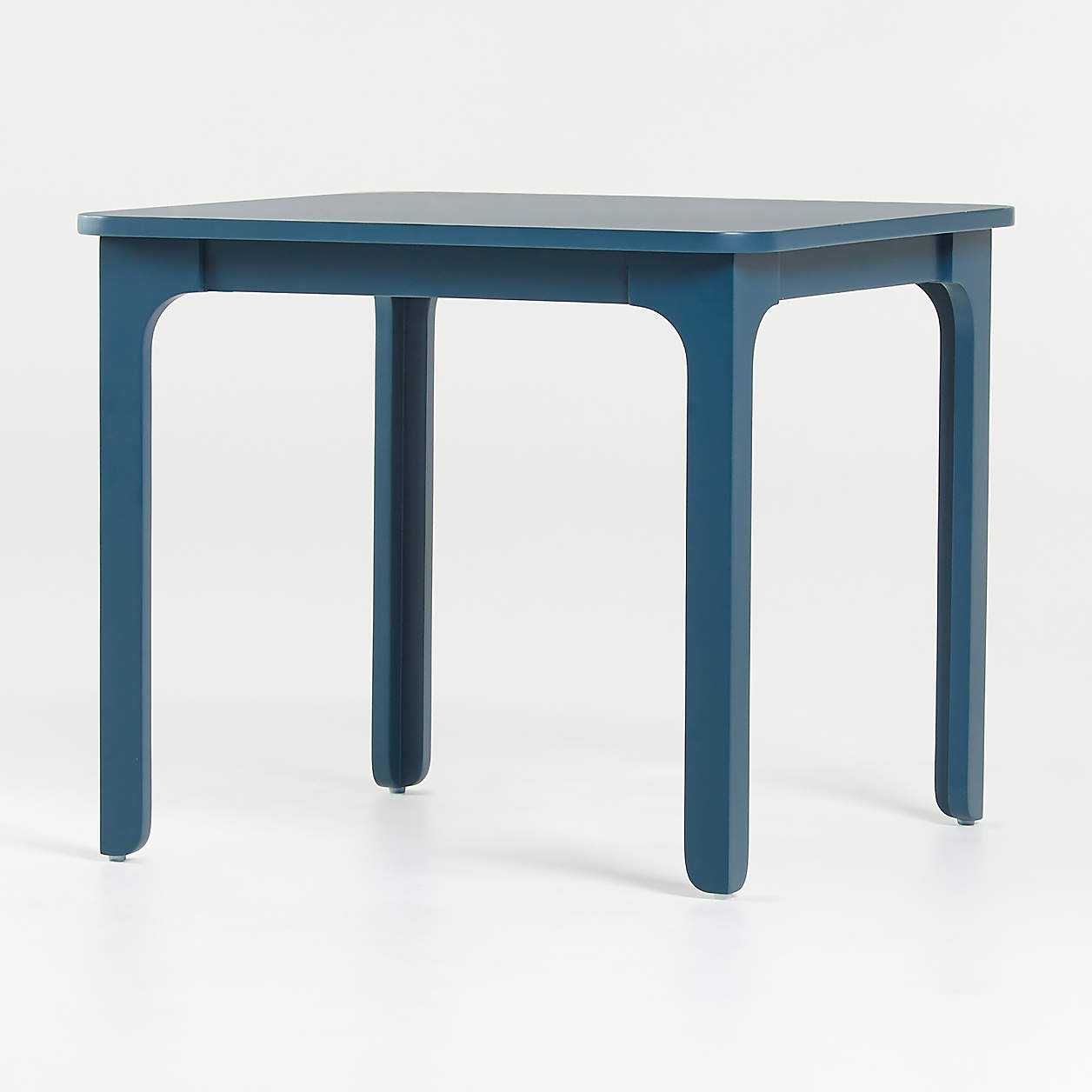 Brady Kids Square Midnight Blue Wood Play Table + Reviews | Crate & Kids