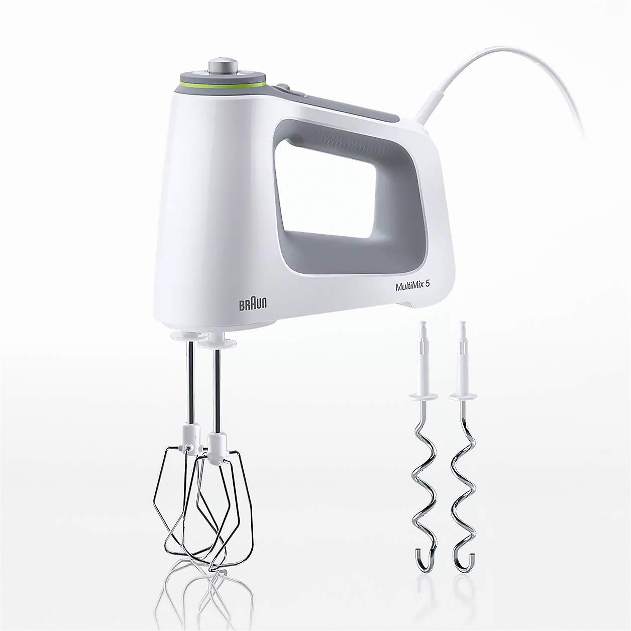 Braun White MultiMix 5 Hand Mixer + Reviews | Crate & Barrel