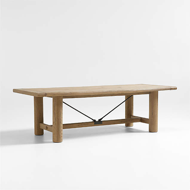 Dunewood 96"-116" Charcoal Wood Extendable Dining Table + Reviews ...