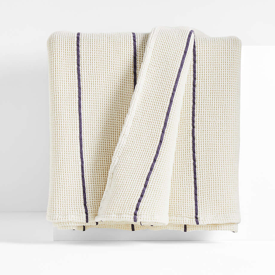 Brista Full/Queen Striped Organic Cotton Waffle Blanket + Reviews ...