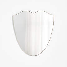 Bristol 27" Shield Shape Metal Kids Wall Mirror | Crate & Kids
