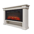 Bristow Light Wood Electric Fireplace | Crate & Barrel