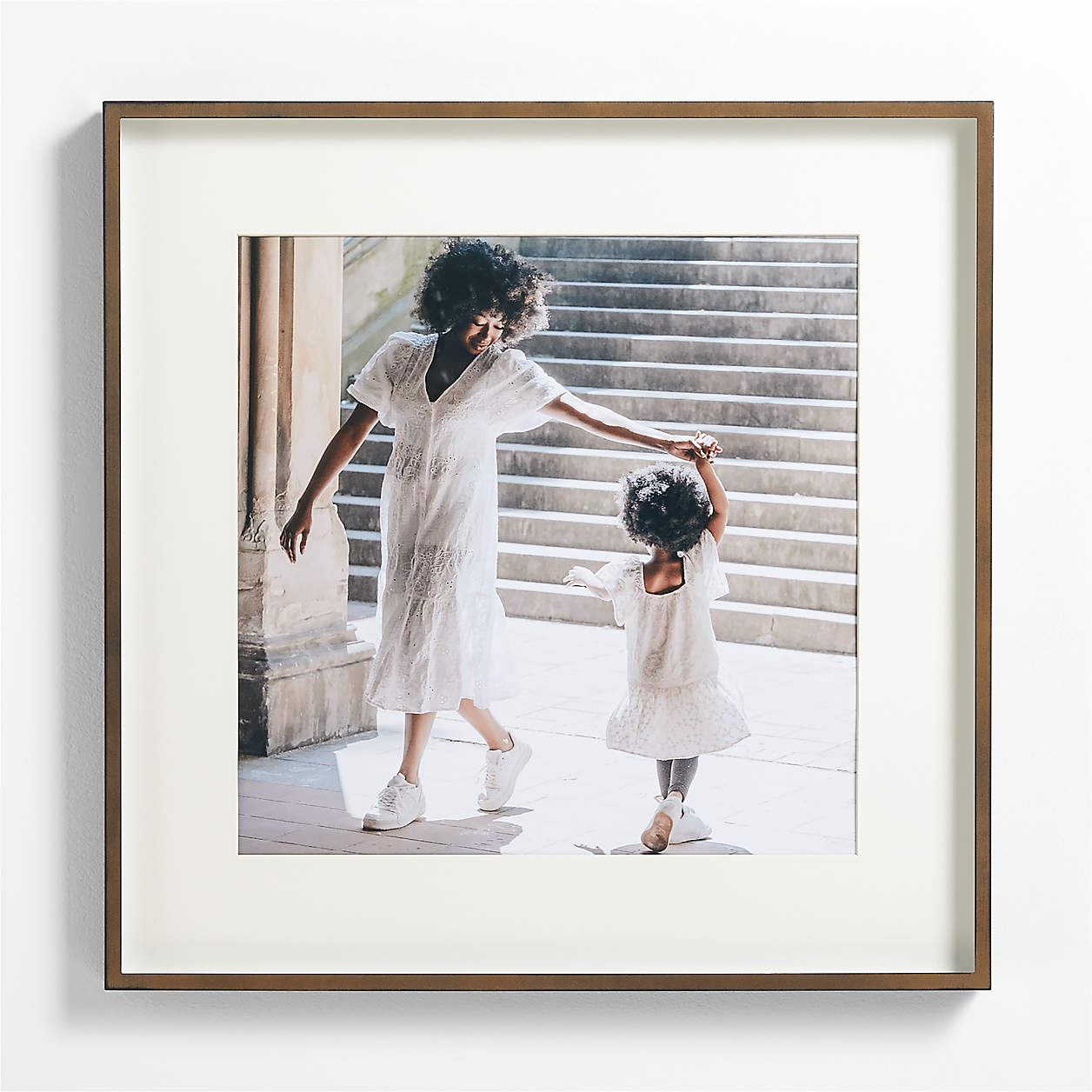 Brushed Antique Bronze 18" Square Wall Photo Picture Frame + Reviews ...