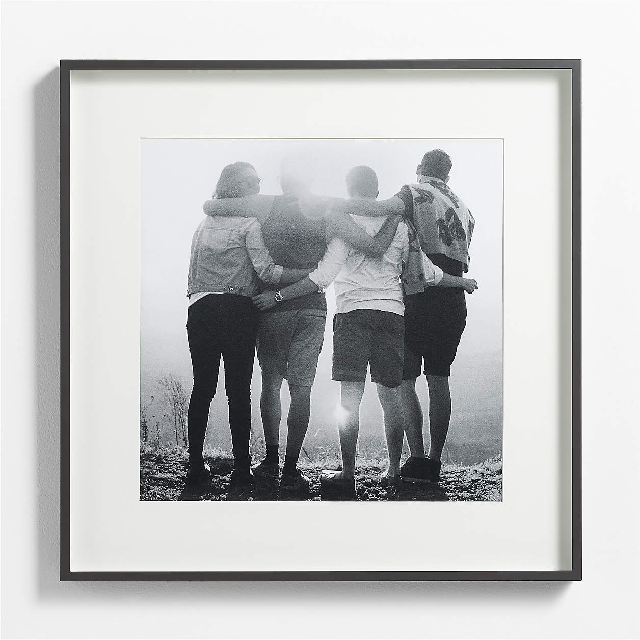 Brushed Black 18" Square Wall Photo Picture Frame + Reviews | Crate ...