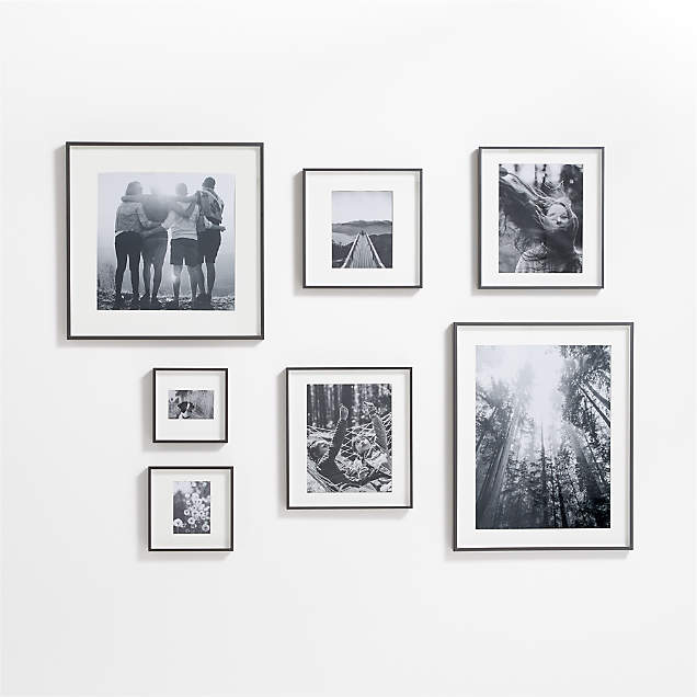 4-Piece Brushed Black Gallery Wall Picture Frame Set + Reviews | Crate ...