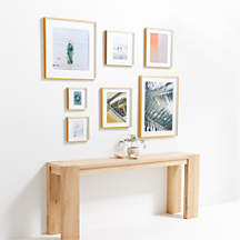 7-Piece Brushed Brass Gallery Wall Picture Frame Set | Crate & Barrel