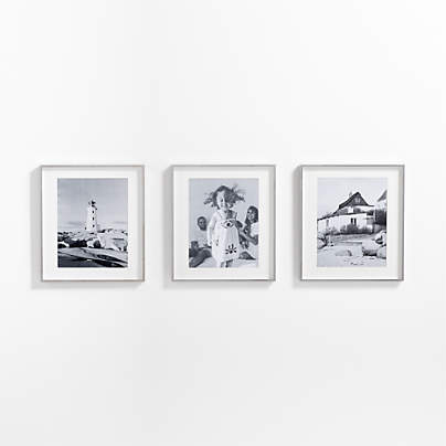 4-Piece Brushed Silver Gallery Wall Picture Frame Set + Reviews | Crate ...