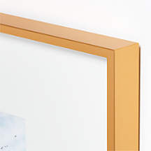 Brushed Brass Metal Picture Frame with Vertical White Mat 5x7 + Reviews ...