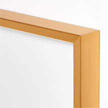 Brushed Brass Metal Picture Frame with White Mat 8x10 + Reviews | Crate ...