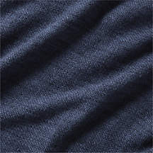 Brushed Organic Cotton Deep Indigo Blue Full/Queen Bed Blanket ...