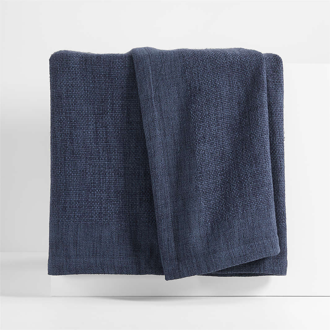 Blue Blankets & Navy Blue Throw Blankets | Crate & Barrel