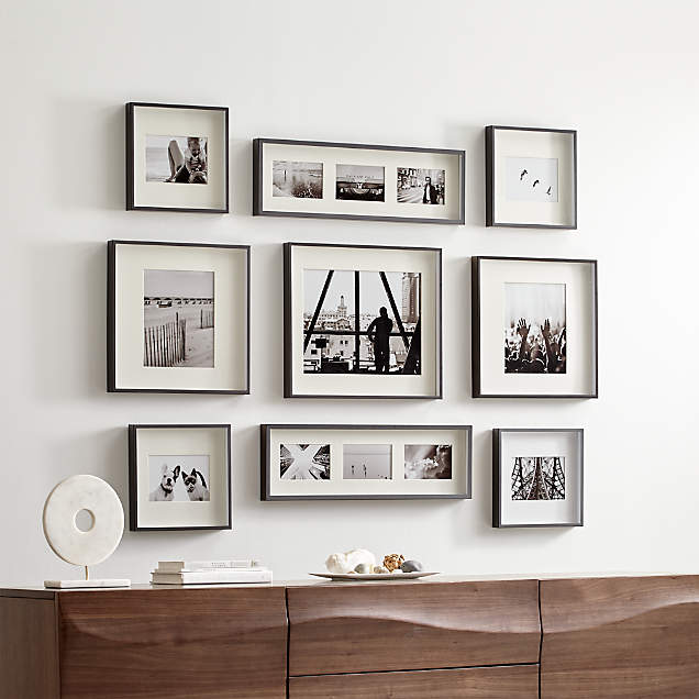 Brushed Gunmetal Frames | Crate & Barrel