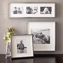 Brushed Silver 18" Square Wall Photo Picture Frame + Reviews | Crate ...