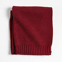 Bubble Knit Luminous Red Baby Stroller Blanket + Reviews | Crate & Kids