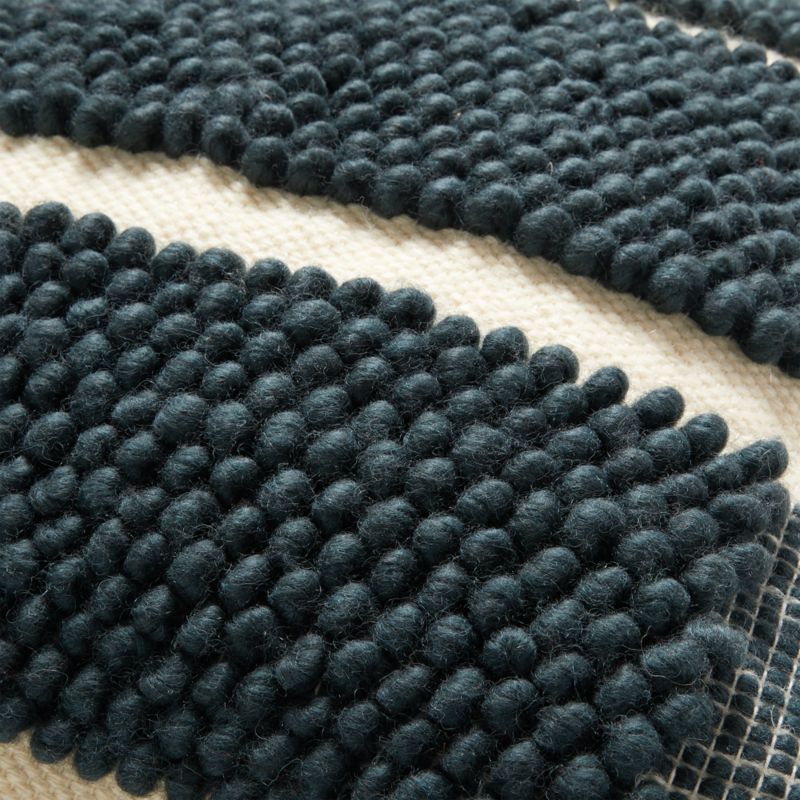 Green 23"x23" Bubble Wool Throw Pillow with Feather Insert + Reviews ...