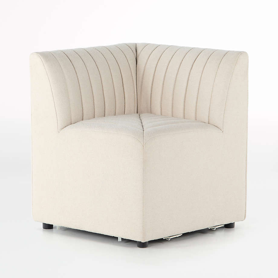 Buchanan Channel Stitch Upholstered Corner Banquette Dining Chair ...