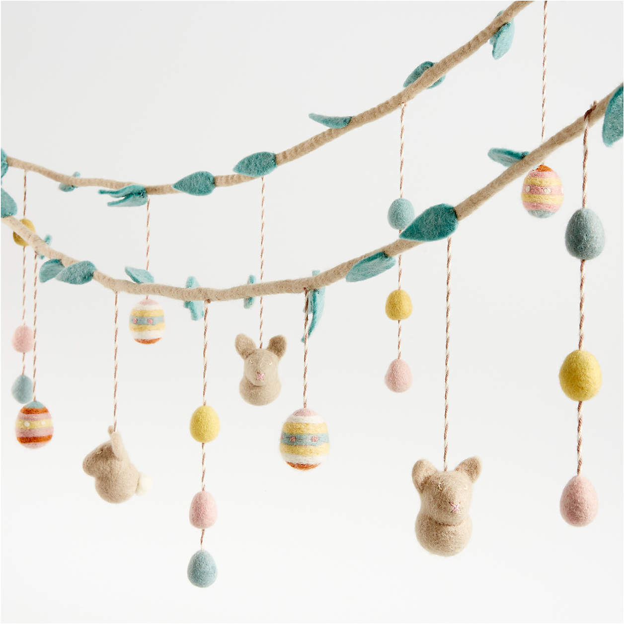 Spring Bunny Felt Garland + Reviews | Crate & Kids