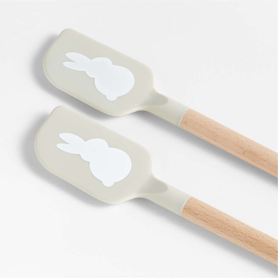 Bunny Cream Silicone Spatulas | Crate & Barrel