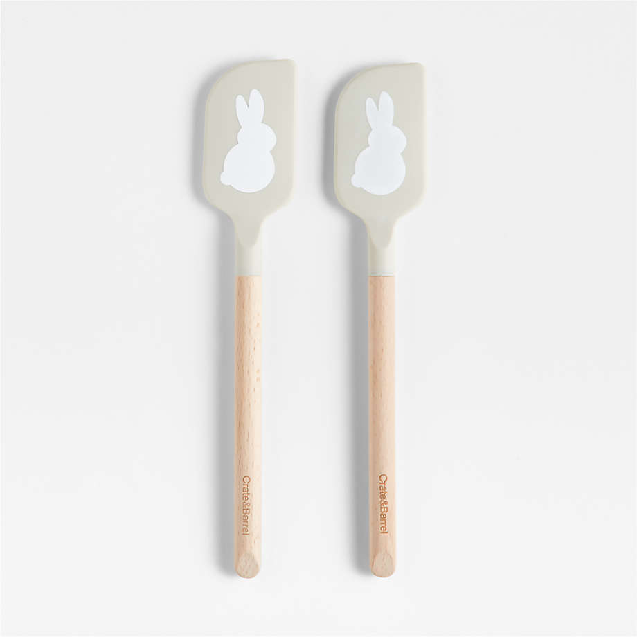 Bunny Cream Silicone Spatulas | Crate & Barrel