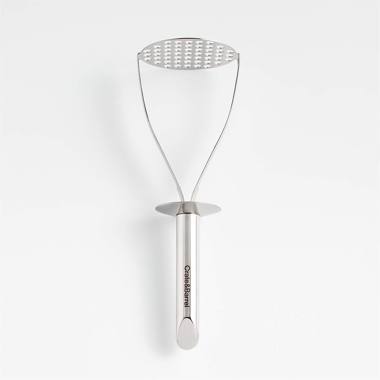 Crate & Barrel Stainless Steel Potato Masher | Crate & Barrel