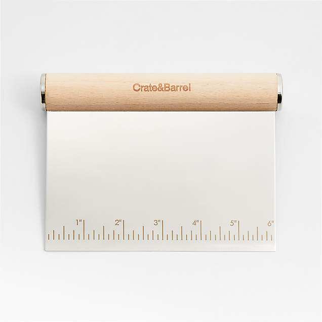 Crate & Barrel Soft-Touch Bench Scraper + Reviews | Crate & Barrel