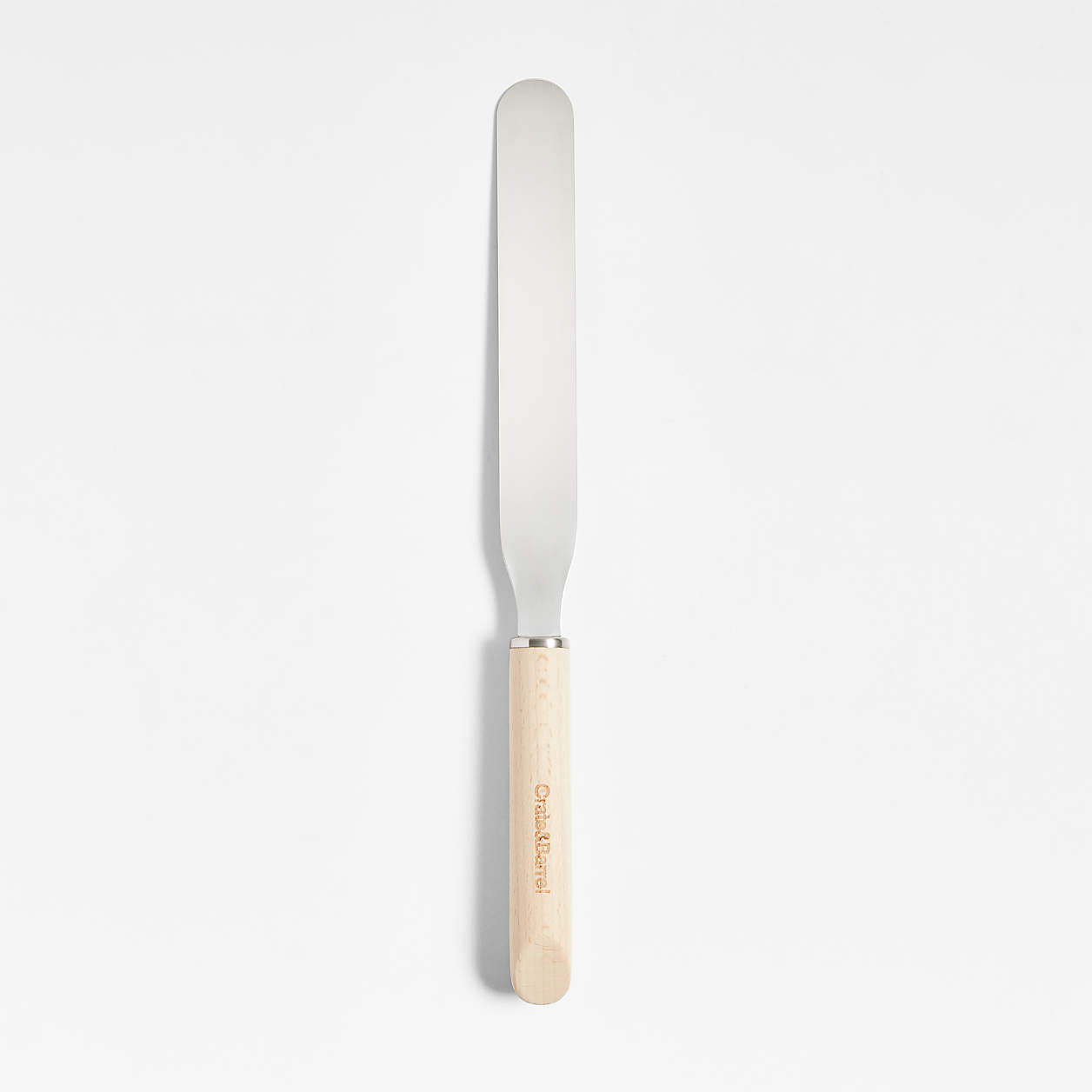 Crate & Barrel Large Straight Icing Spatula with Beechwood Handle ...
