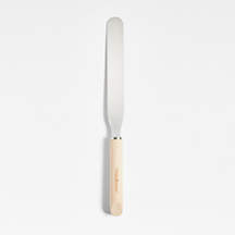Crate & Barrel Large Straight Icing Spatula with Beechwood Handle ...