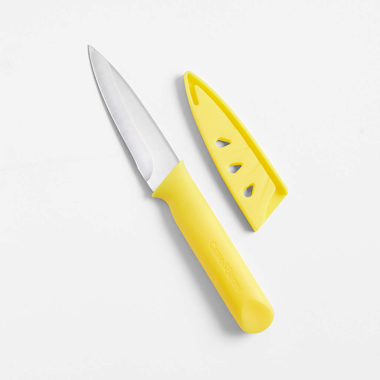 Crate & Barrel Yellow Citrus Knife + Reviews | Crate & Barrel
