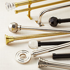 Curtain Rods, Curtain Rod Finials & Window Curtain Hardware | Crate ...