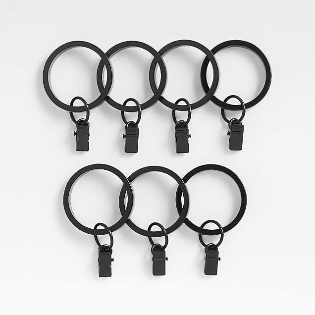 Matte Black 1" Curtain Rod and End Cap Finials Set 88"-120" + Reviews ...