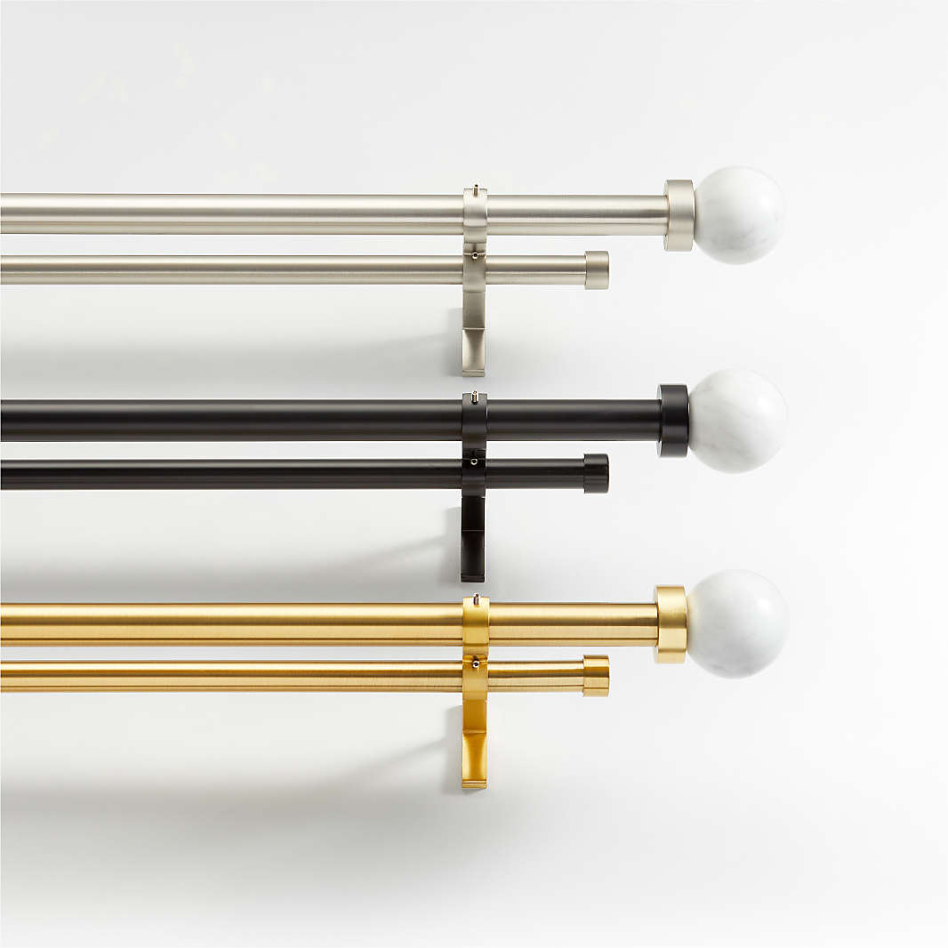 Curtain Rods, Curtain Rod Finials & Window Curtain Hardware | Crate ...