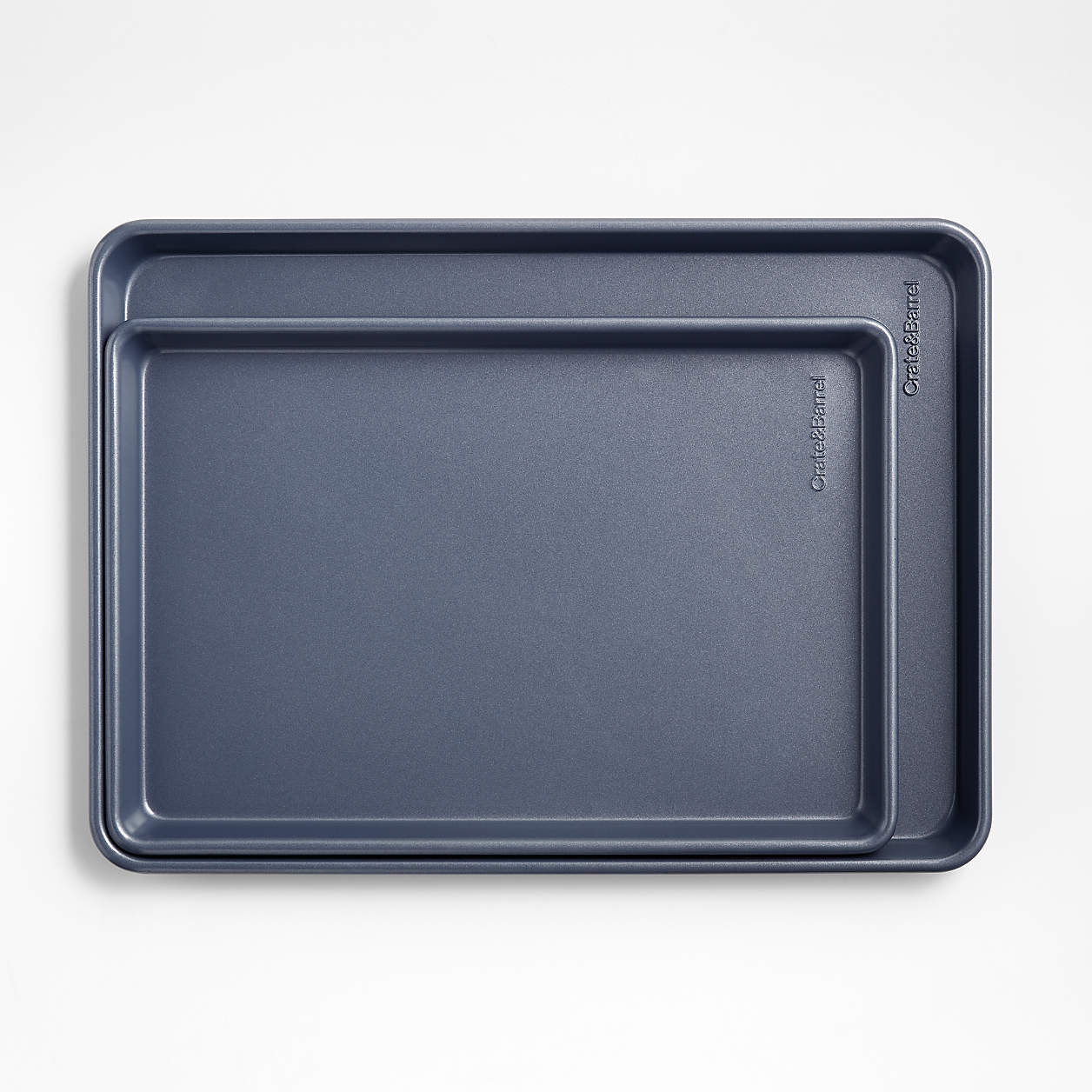 Crate & Barrel Slate Blue Baking Sheets, Set of 2 + Reviews | Crate ...