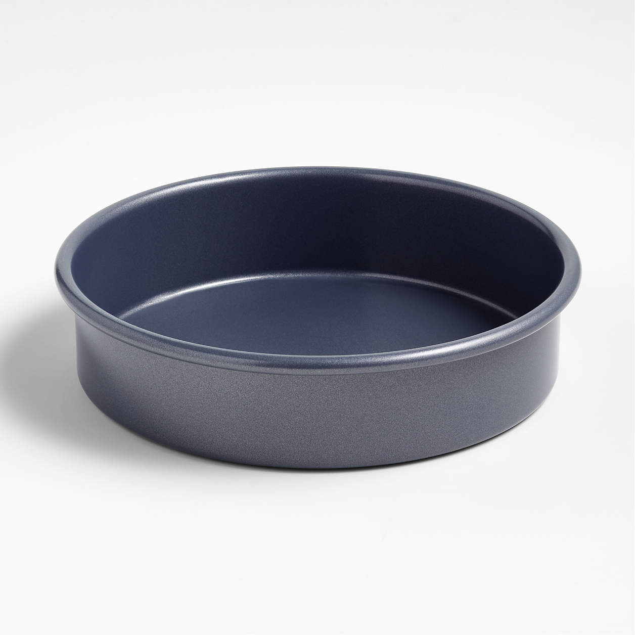 Crate & Barrel Slate Blue 9" Round Cake Pan + Reviews | Crate & Barrel