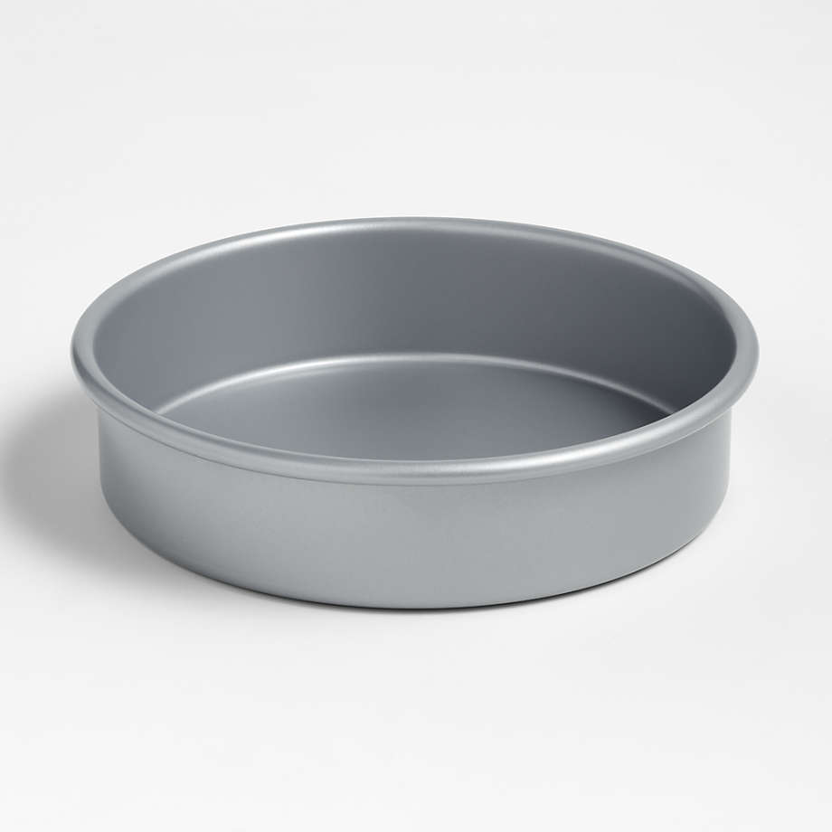 Crate & Barrel Silver 9" Round Cake Pan + Reviews | Crate & Barrel