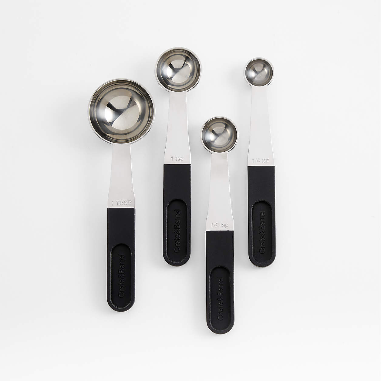 Nesting Stainless Steel Measuring Spoons, Set of 4 | Crate & Barrel