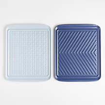 Extra-Large Prep and Serve Stacking Grill Prep Trays, Set of 2 ...