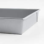 Crate & Barrel 9"x13" Silver Rectangle Cake Pan + Reviews | Crate & Barrel